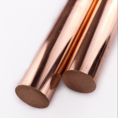 6mm 90mm 100mm Copper Round Rod Clad Steel Rod ASTM C1100 Polished