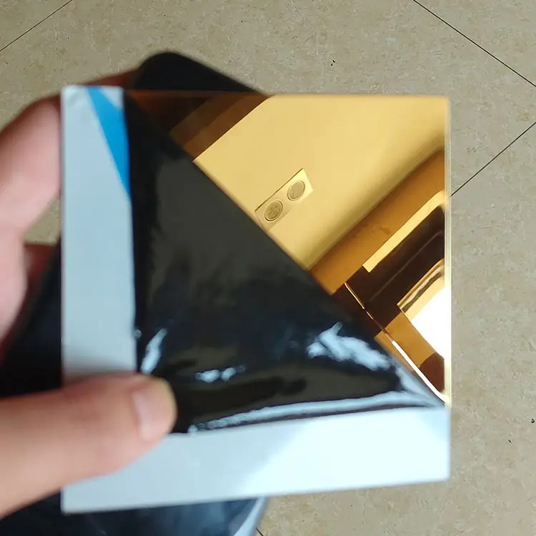 Gold Mirror Stainless Steel Plate 300mm 430 201 304 Gold Metallic Color ...