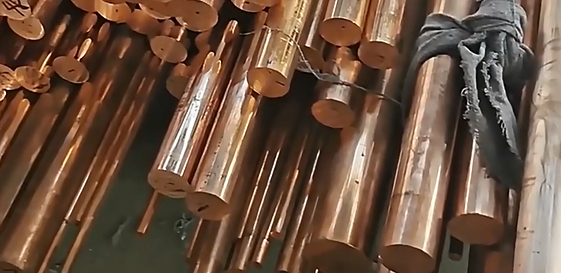 C10200 C11000 Pure Copper Round Rod H62 H65 Customized 1.0mm - 200mm Diameter