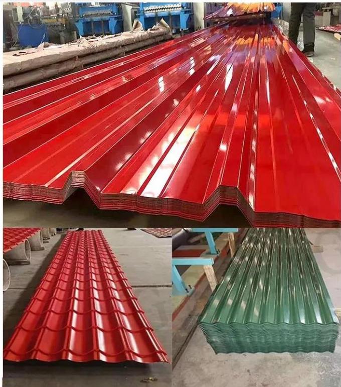 Hot Dip Corrugated Roofing DX51D Z100 24 Gauge Z275 PPGI Steel Sheet ...