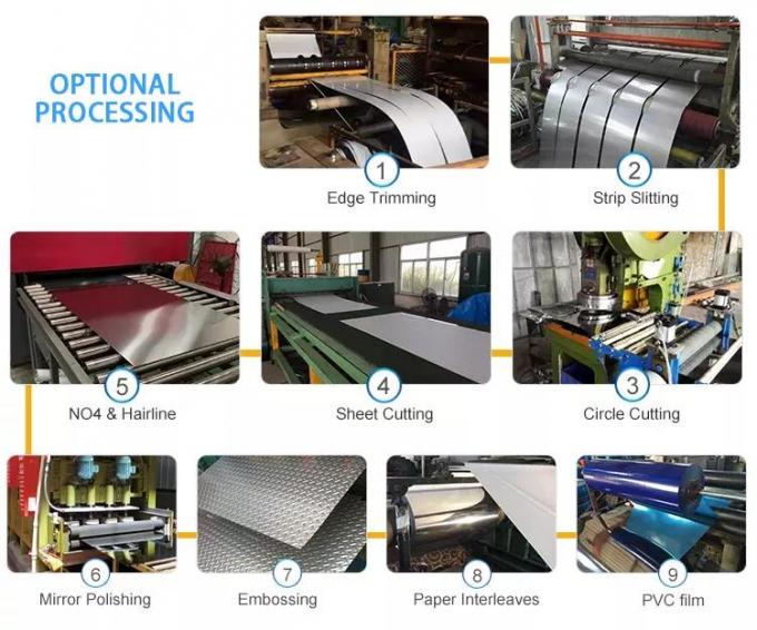 Mill Edge 304 Stainless Steel Sheet Plate 1250mm Low Nickel SS Plate