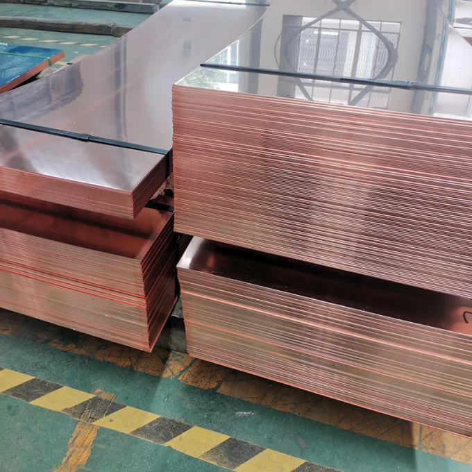 99.9% Pure Copper Alloy Sheet ASTM C10100 C11000 4mm Electrolytic ...