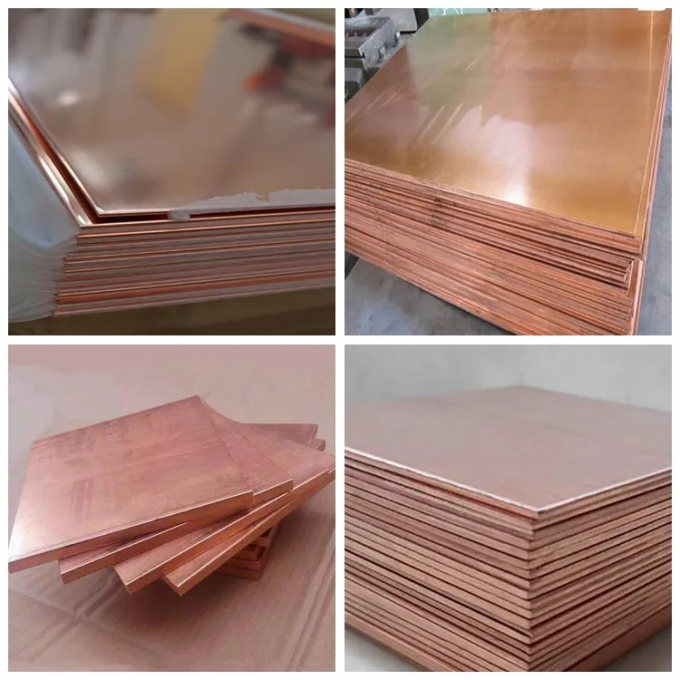 High Precision 99.9% Copper Alloy Sheet Plates Red Pure 4x8 C10200 ...