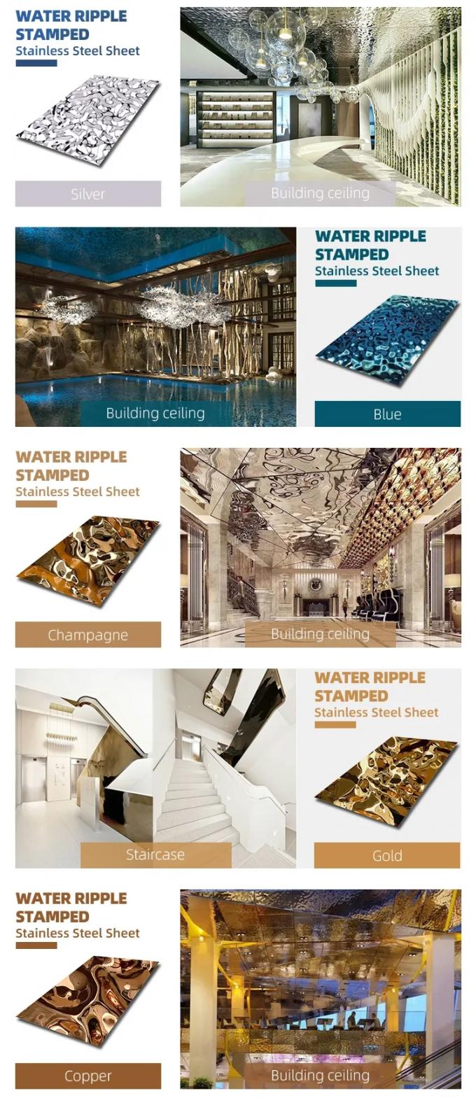 Gold Mirror Stainless Steel Plate 300mm 430 201 304 Gold Metallic Color ...