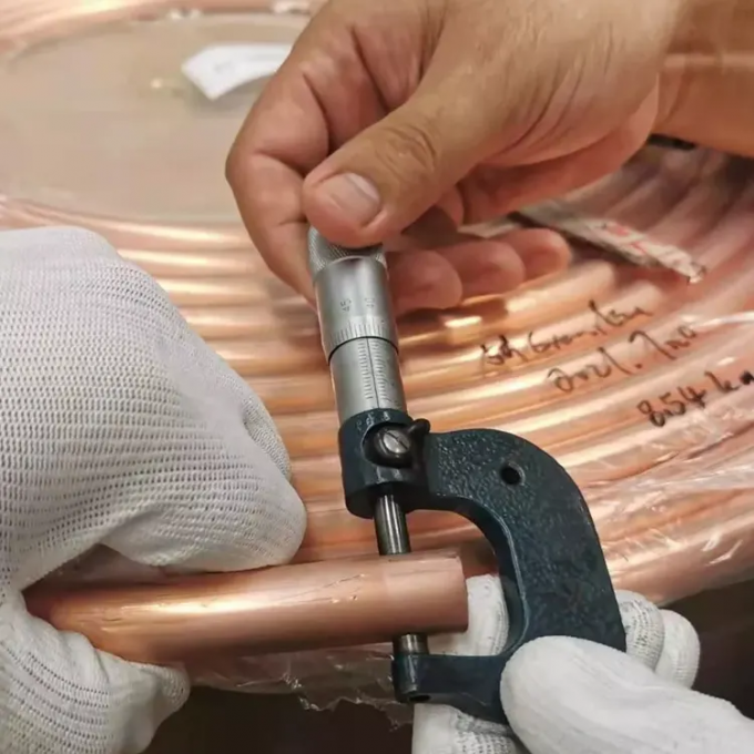 ASTM B280 Copper Coil Tube C12200 C24000 In Air Conditioning Refrigeration
